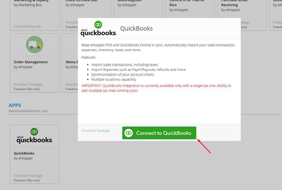 How to Set Up eHopper POS with QuickBooks