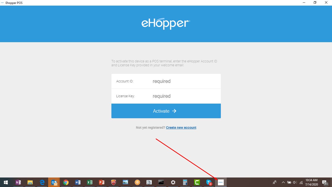 How to Activate eHopper POS on Windows Device POS | eHopper