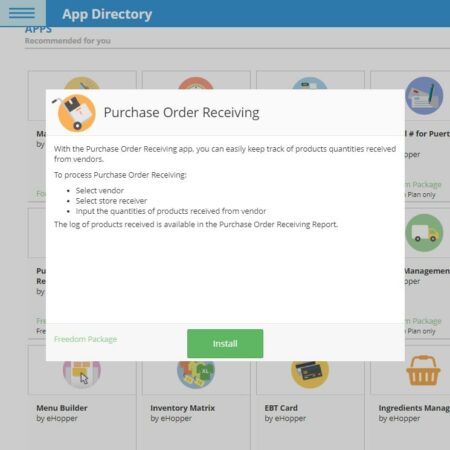 Purchase Order Receiving App