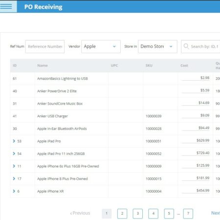 Purchase Order Receiving App